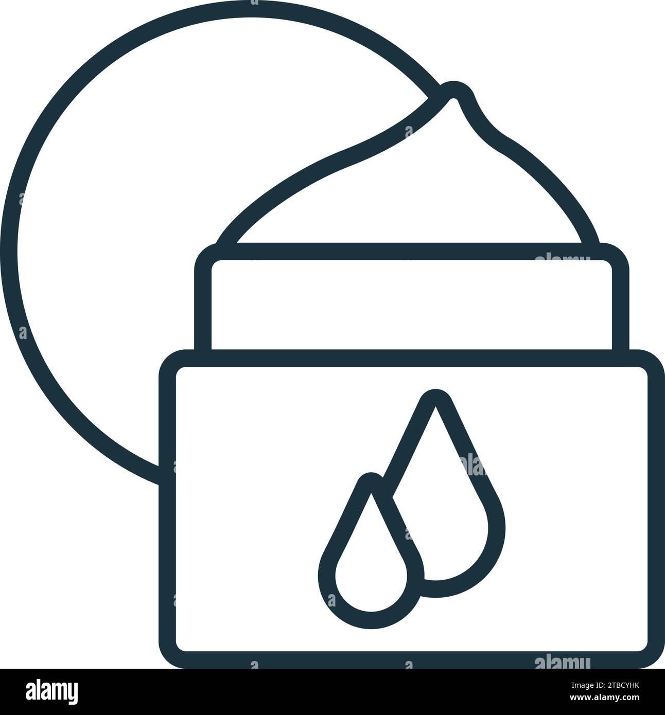 Moisturizer icon. Monochrome simple sign from beauty and personal care ...