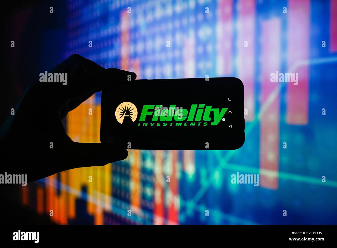 In this photo illustration a Fidelity Investments logo is displayed on ...