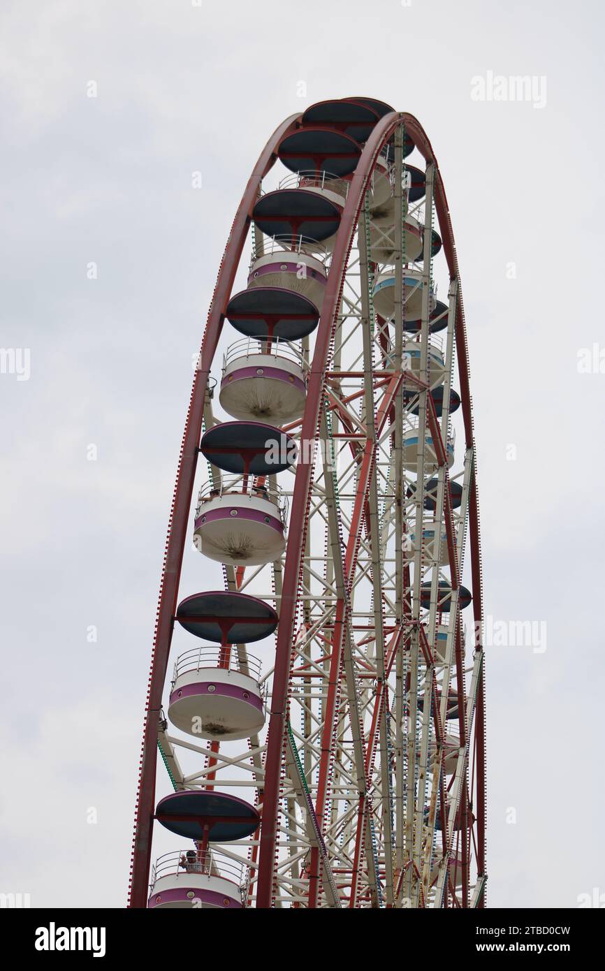 Ferris wheel in a playground in Batumi Square Stock Photo - Alamy