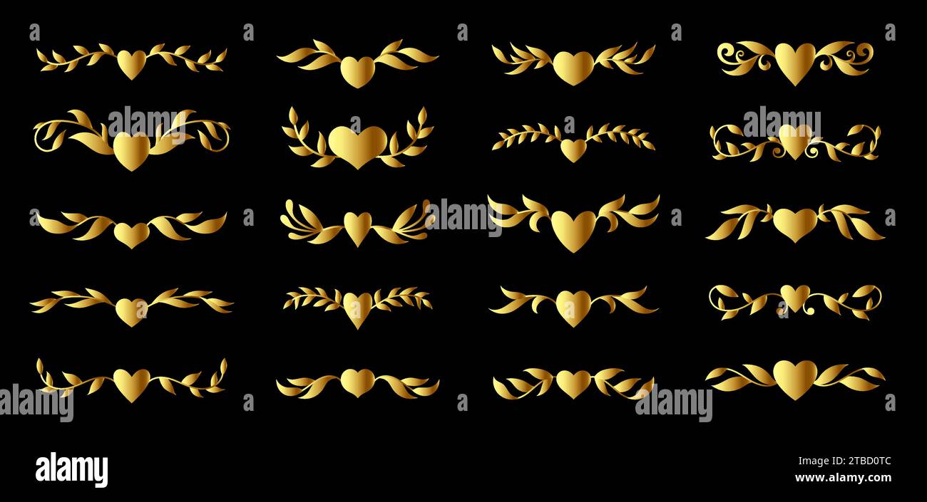 Gold divider hi-res stock photography and images - Alamy