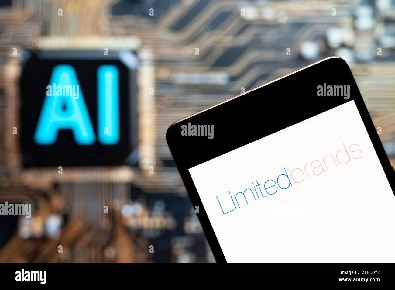 In this photo illustration, the American fashion retailer Limited ...