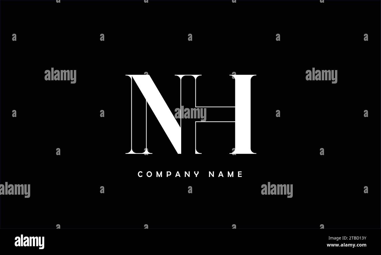 NH, HN Abstract Letters Logo Monogram Stock Vector Image & Art - Alamy