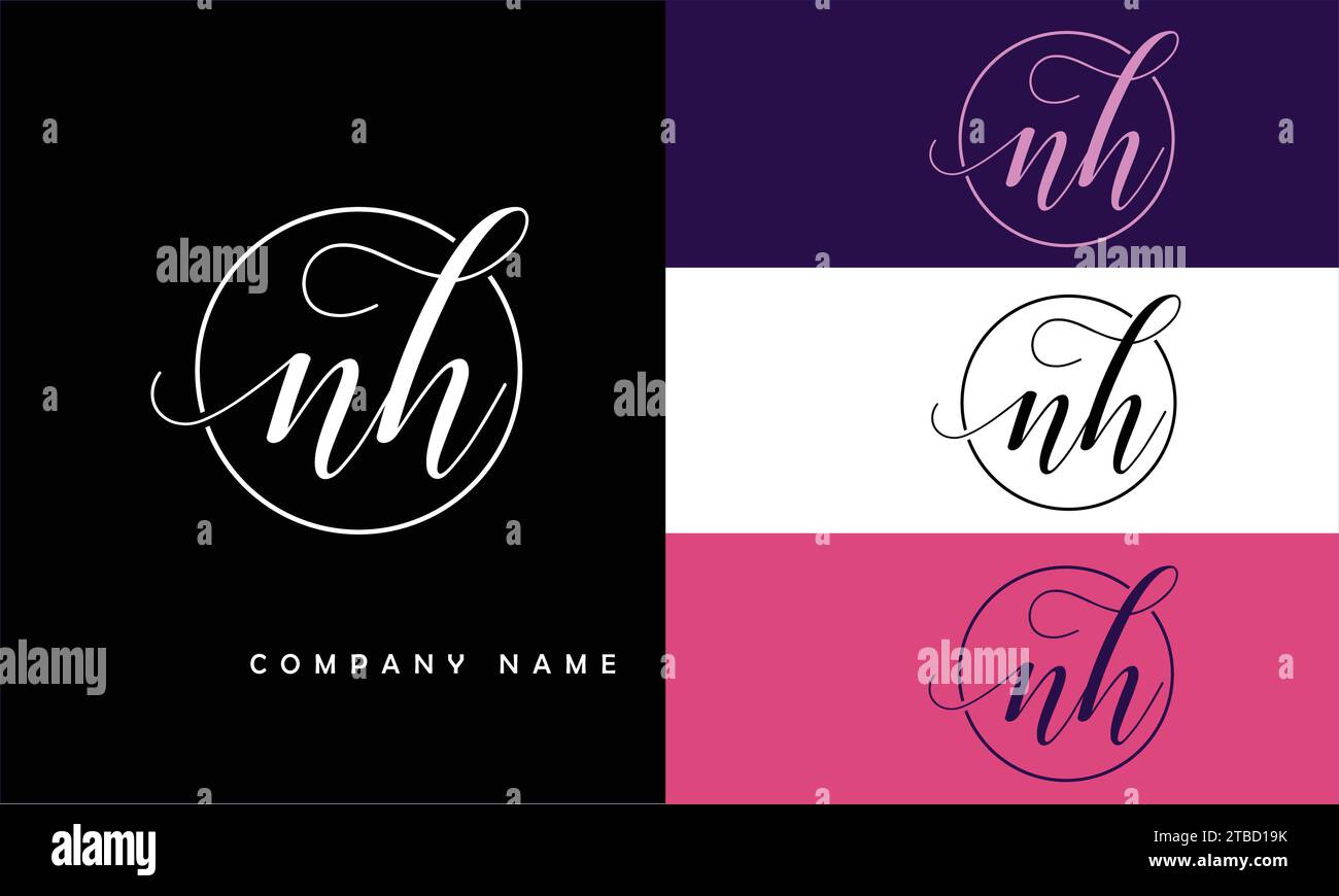 NH, HN Abstract Letters Logo Monogram Stock Vector Image & Art - Alamy