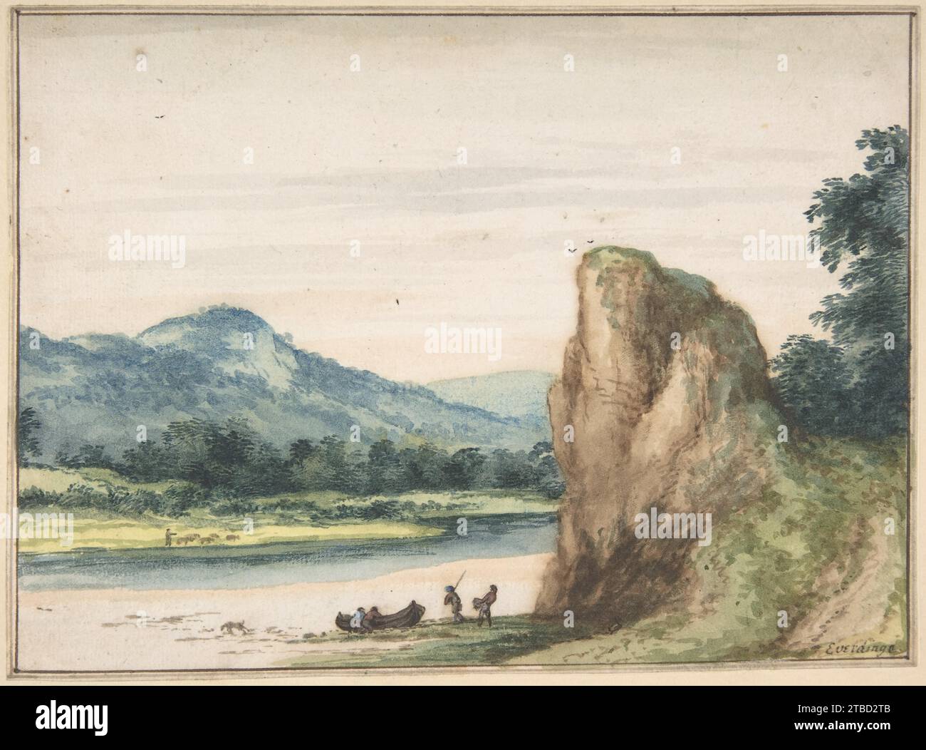 Landscape 1966 by Allart van Everdingen Stock Photo - Alamy