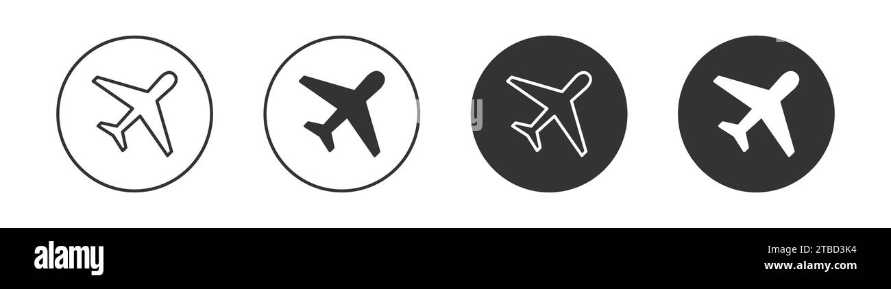 Plane icon. Line and flat sign. Vector illustration Stock Vector Image ...