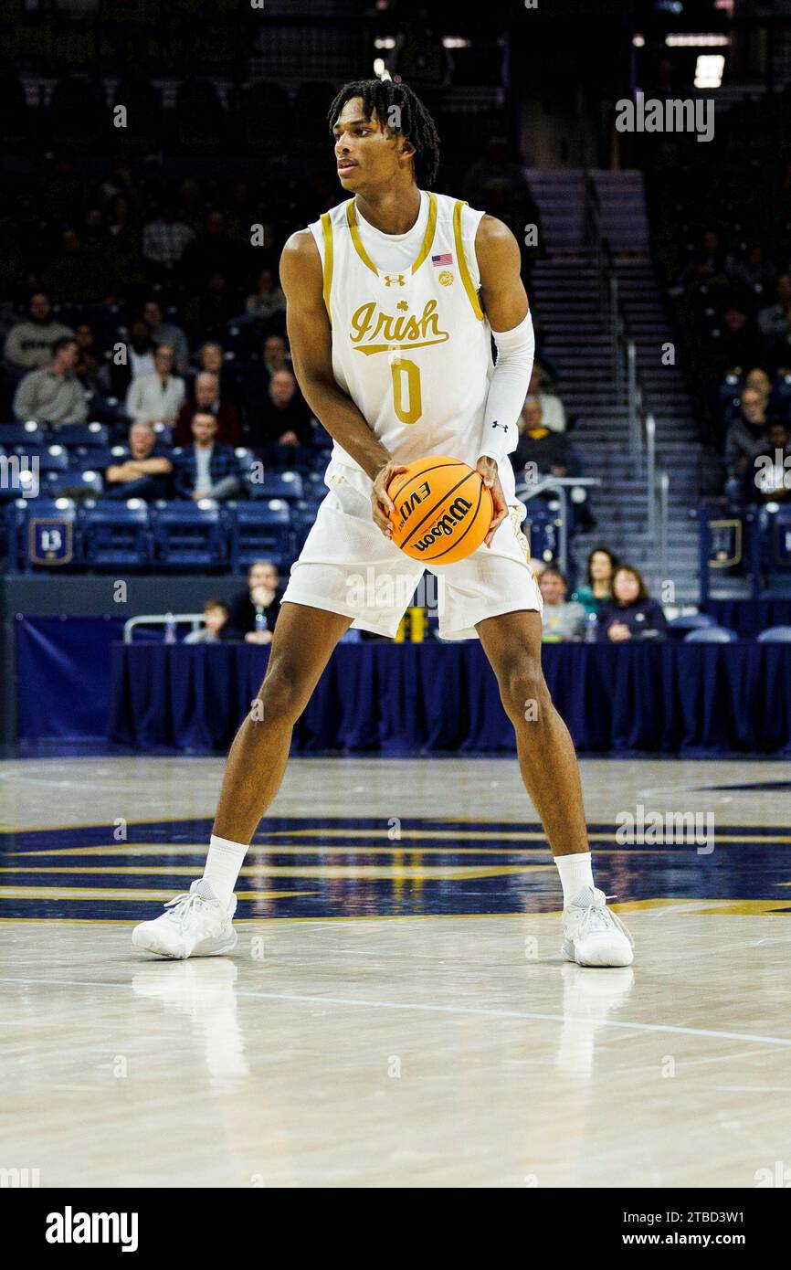 South Bend, Indiana, USA. 05th Dec, 2023. Notre Dame forward Carey ...