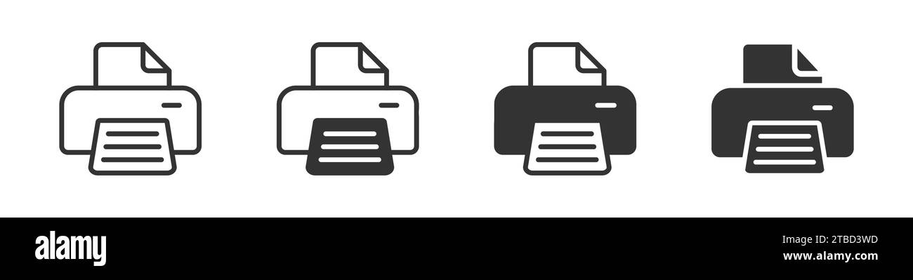 Print symbol Stock Vector Images - Alamy