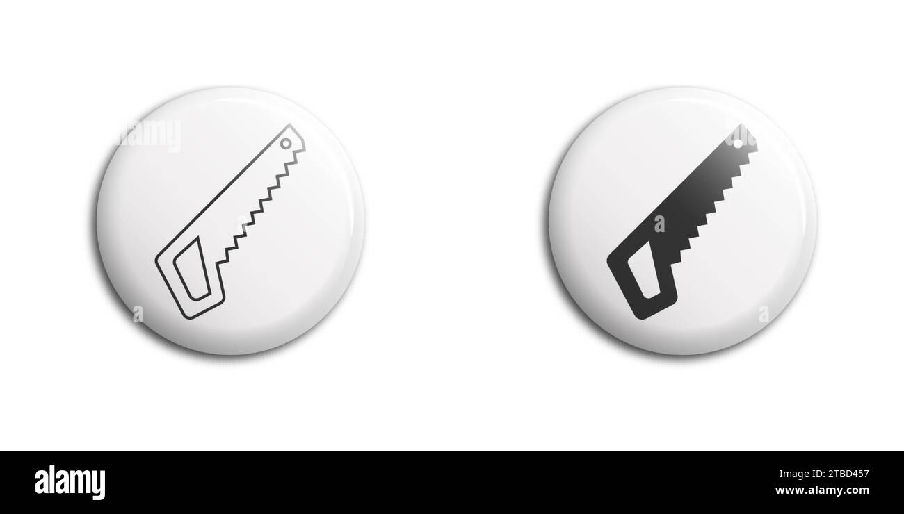 Saw tool flat style Stock Vector Images - Alamy