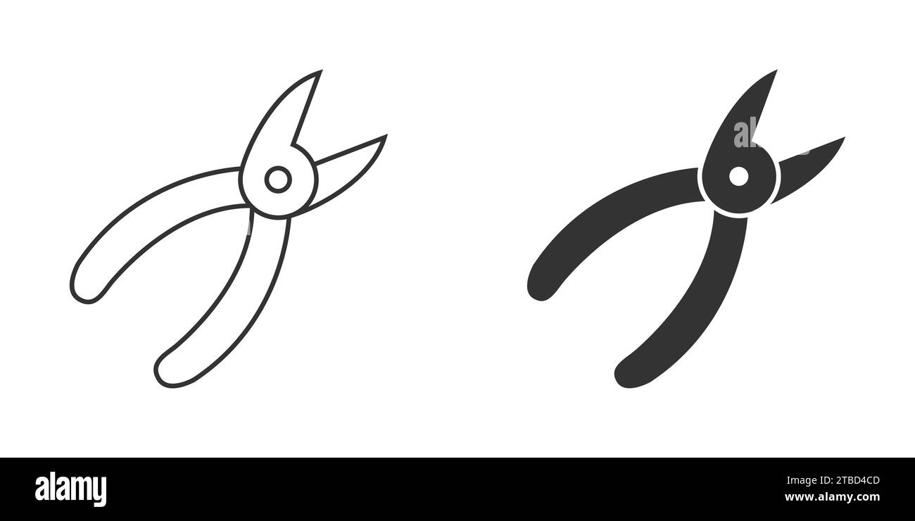 Wire cutter icon. Vector illustration Stock Vector Image & Art - Alamy