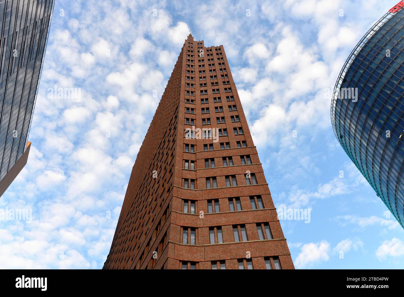 High-rise buildings at Potsdamer Platz, centre Kollhoff, tower, right ...