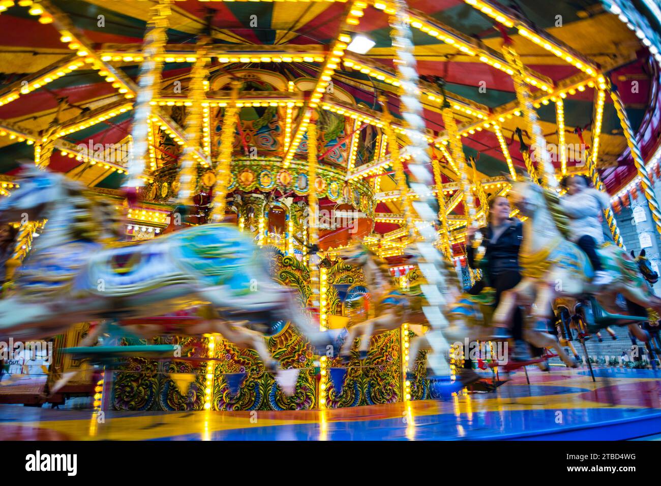 Merrygoround fairground ride hi-res stock photography and images - Alamy