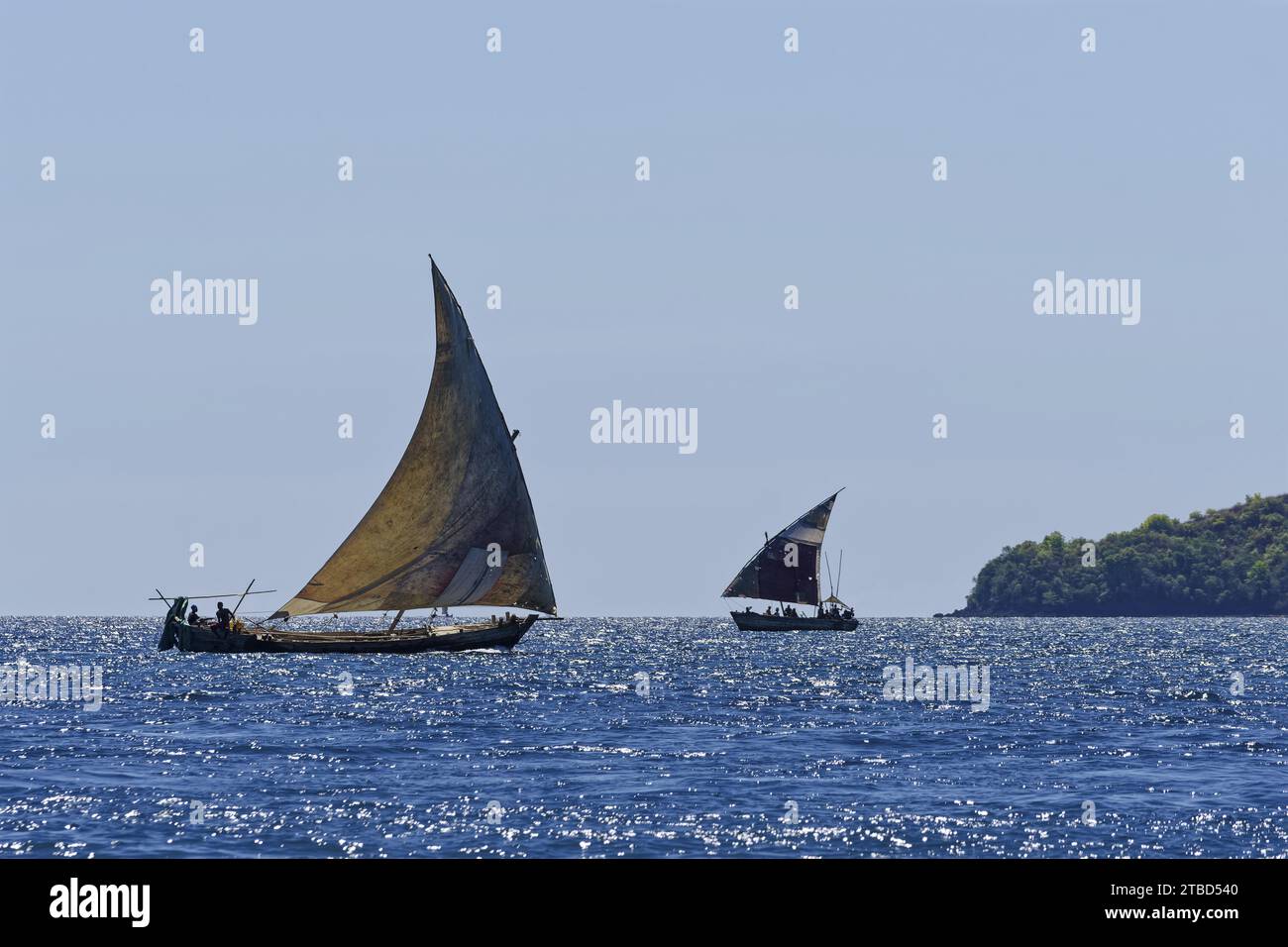 Traditional dhow, sailing boats, Nosy By, Madagascar Stock Photo - Alamy