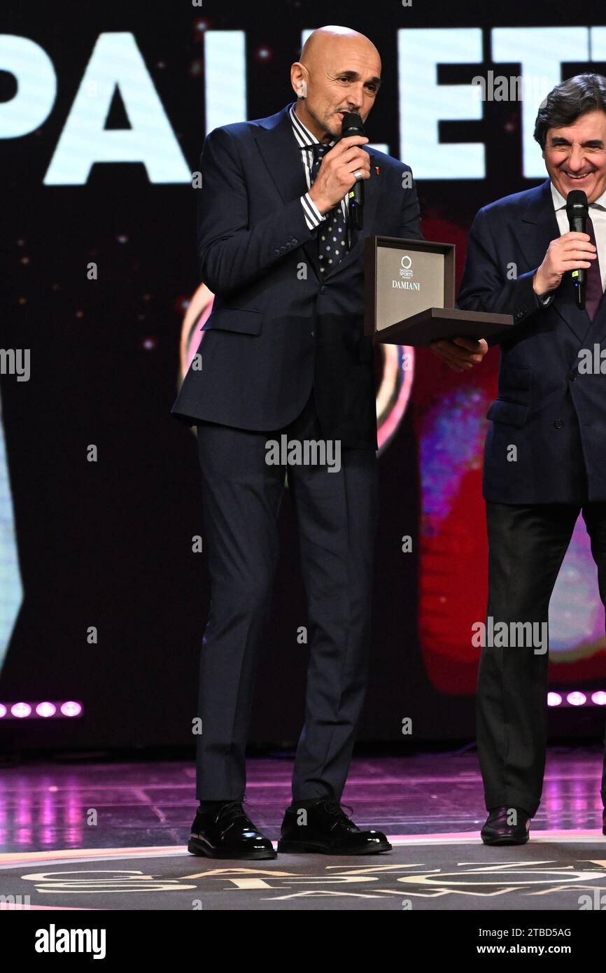 Naples, Italy. 06th Dec, 2023. Ninth edition Gazzetta Sports Award ...