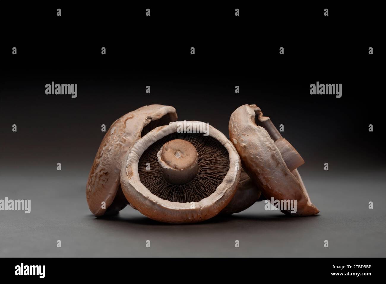 Whole portobello mushrooms, portabella or portobella Stock Photo - Alamy