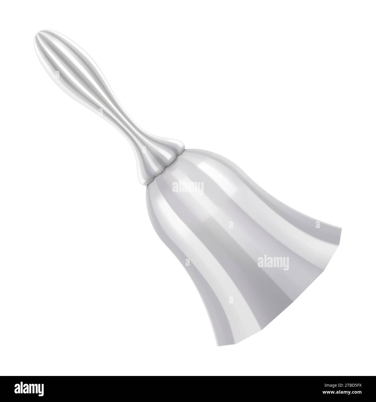 Silver Bells. Shiny Metal handbell of Decoration Christmas Holiday ...