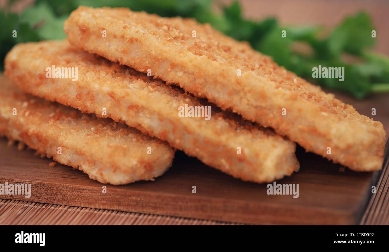 Crispy fish fillet made of Alaska Pollock Stock Photo - Alamy
