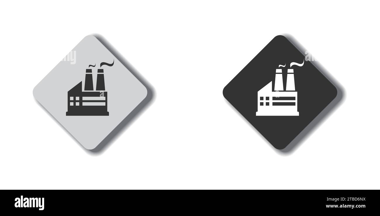 Factory simple icon. Flat vector illustration Stock Vector Image & Art ...