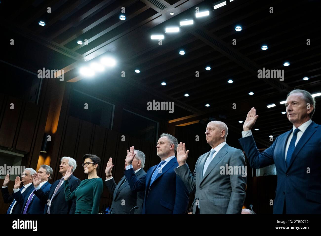 Left-to-right: Wells Fargo & Company CEO and President Charles Scharf ...