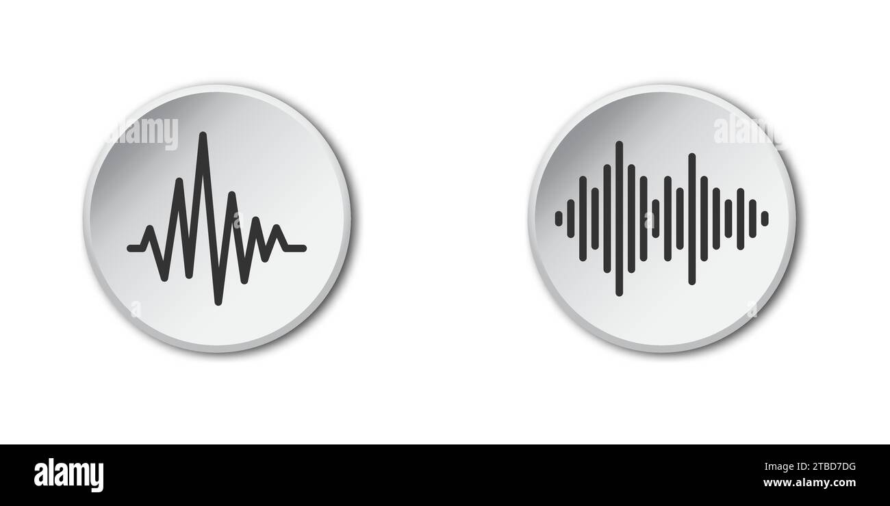 Wave wavelength vector logo hi-res stock photography and images - Alamy