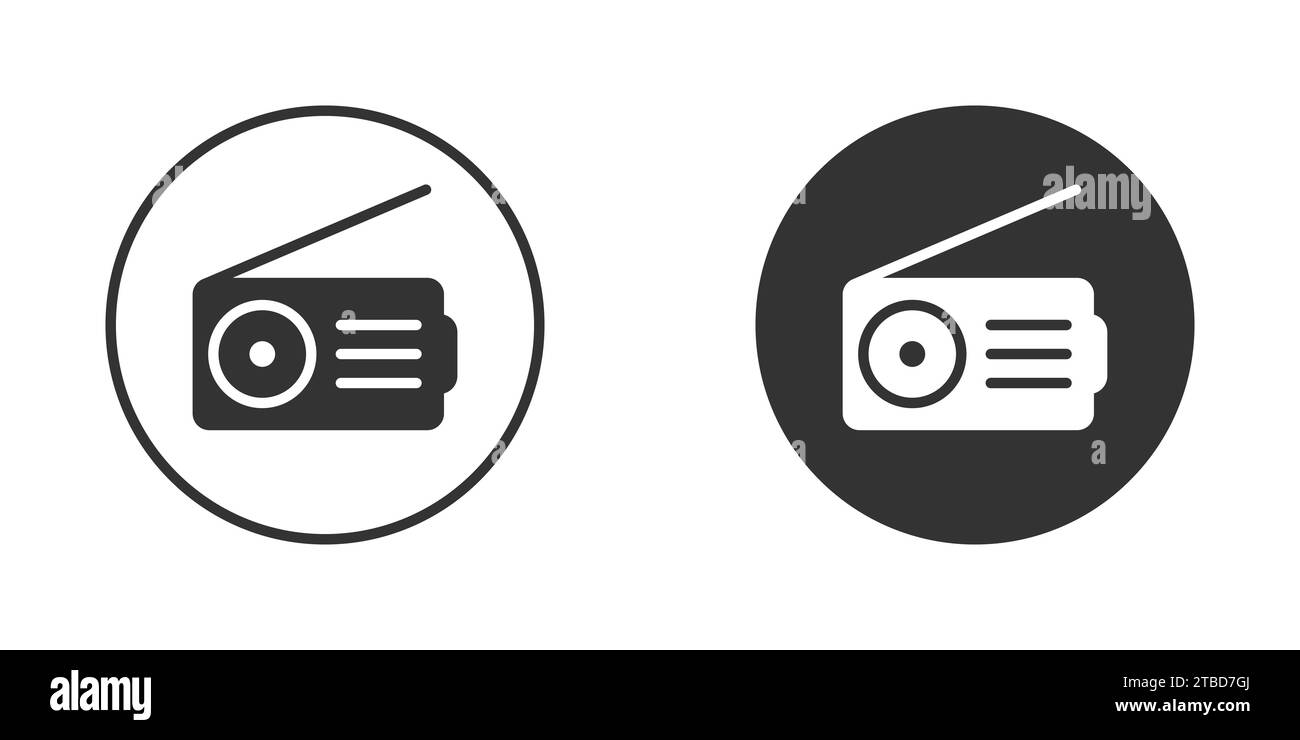 Radio icon. Simple design. Flat vector illustration Stock Vector Image ...