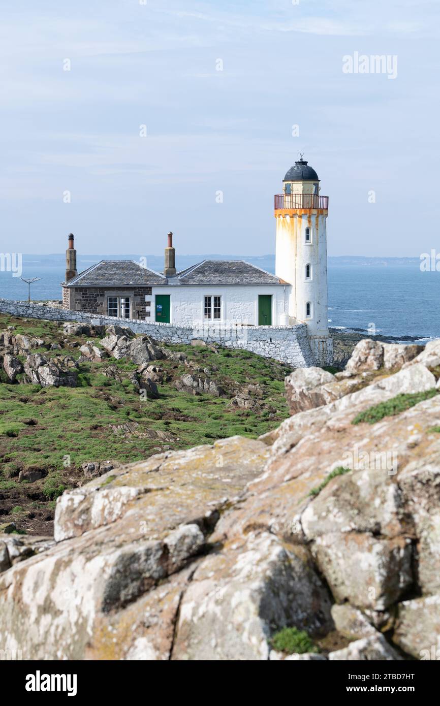 Bird Observatory, Lighthouse, Isle of May, Fife, Scotland, UK Stock ...