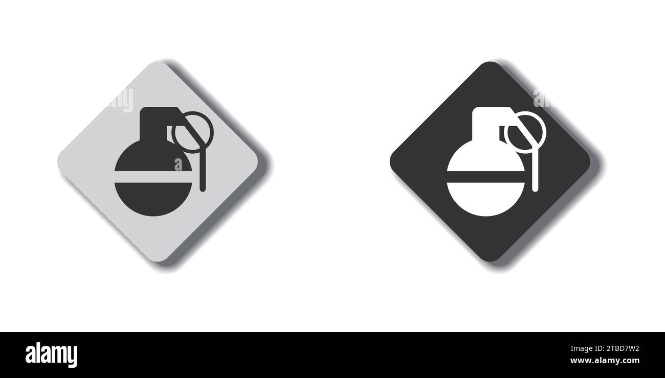 Grenade icon. Simple design. Vector illustration Stock Vector Image ...