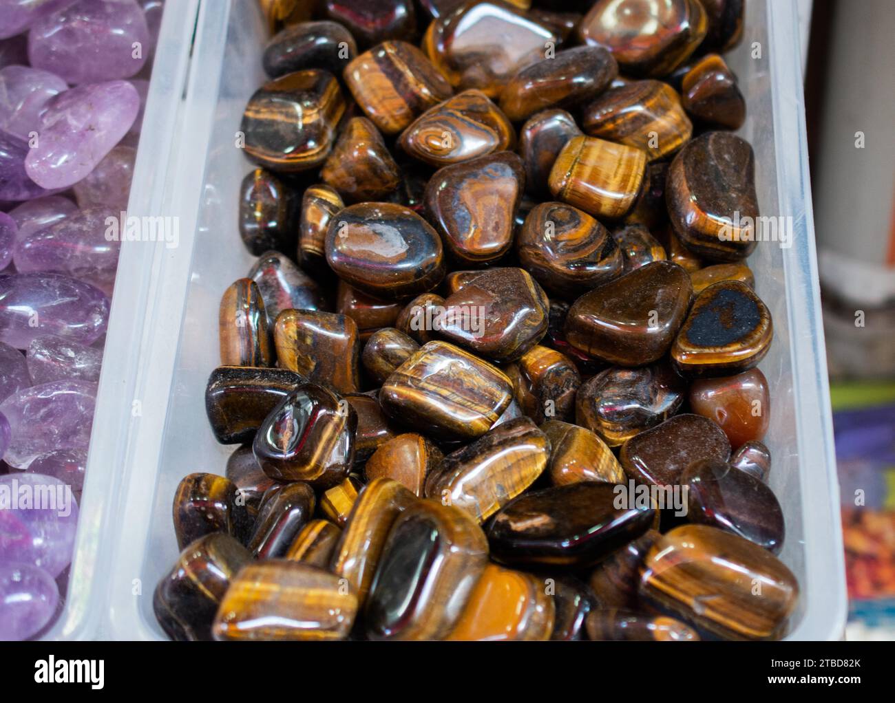 Set of natural various mineral gemstones of various color Stock Photo ...