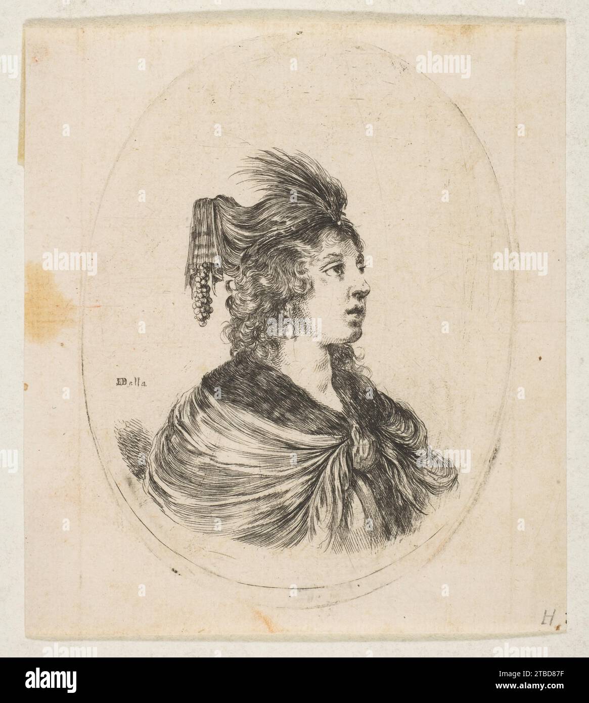 Woman coiffed as a sultana, from 'Several heads in the Persian style ...