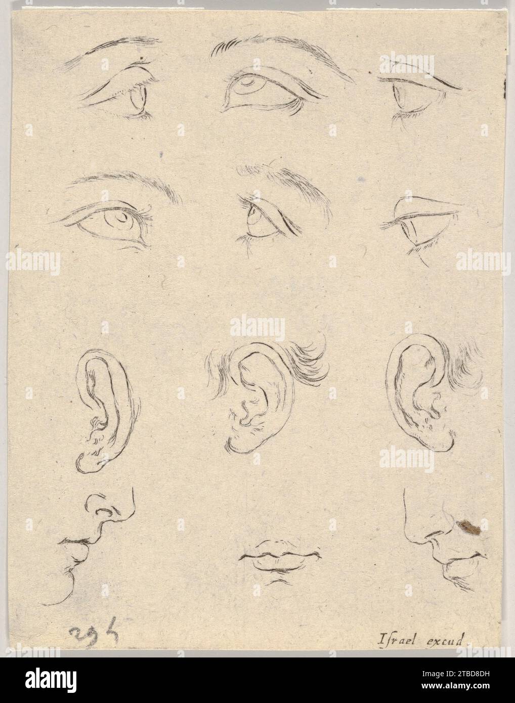 Plate 3: six eyes, three Ears, two Profiles, and a mouth, from 'The ...