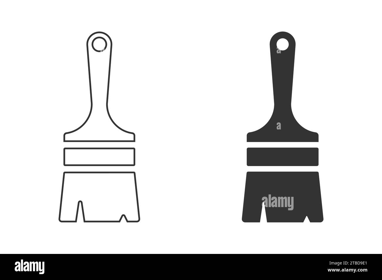 Paint brush icon. Vector illustration Stock Vector Image & Art - Alamy