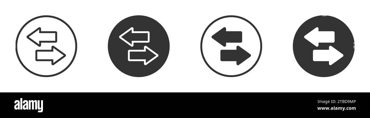 Switch arrows icons. Transfer arrows. Exchange icon. Vector illustration Stock Vector Image ...