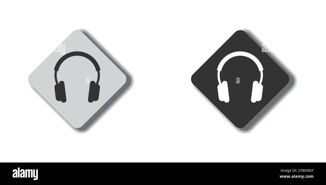 Headphones icon. Earphones. Vector illustration Stock Vector Image ...
