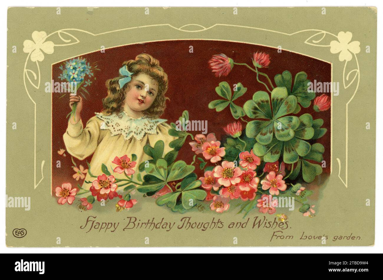 Vintage birthday card hi-res stock photography and images - Alamy