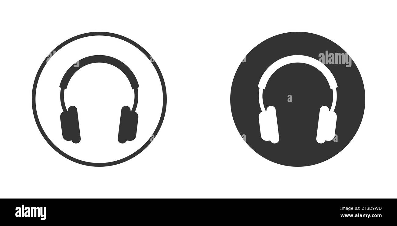 Headphones icon. Earphones. Vector illustration Stock Vector Image ...
