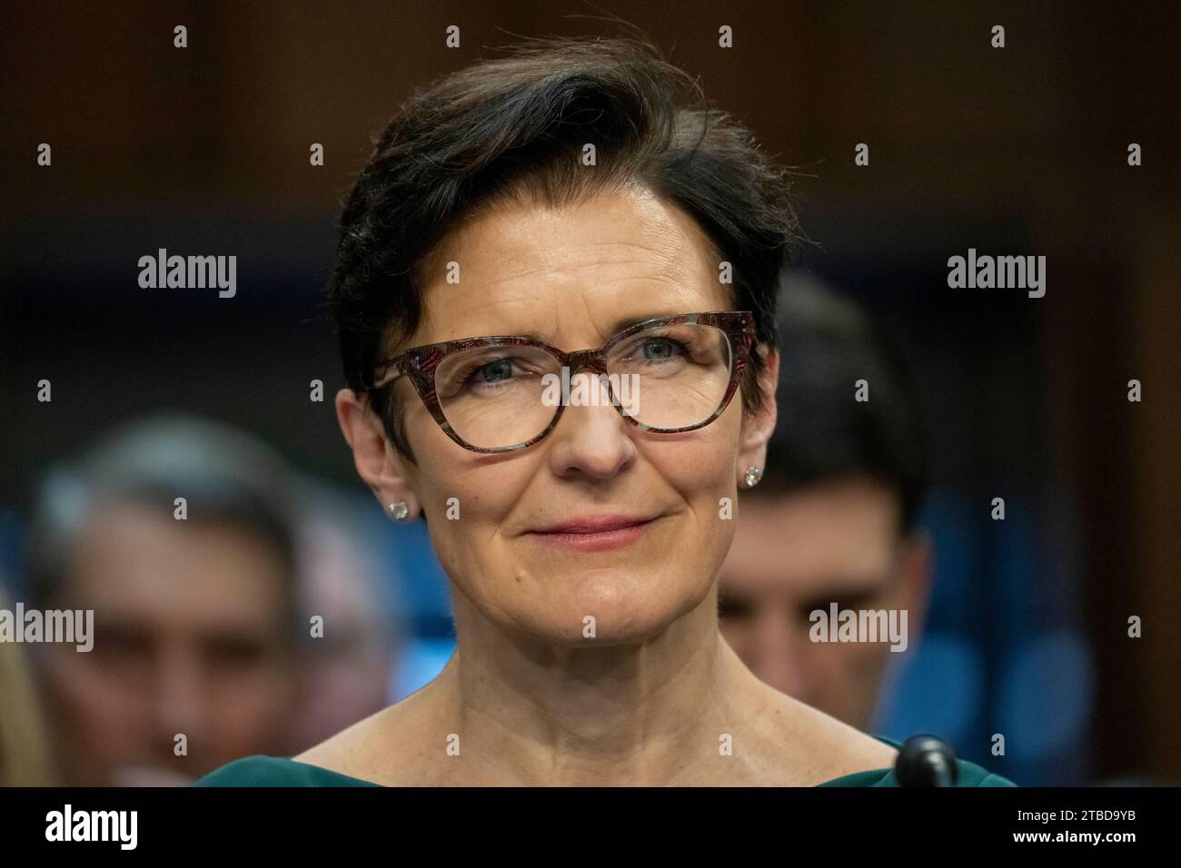Jane Fraser, CEO, Citigroup, listens during a Senate Banking, Housing ...