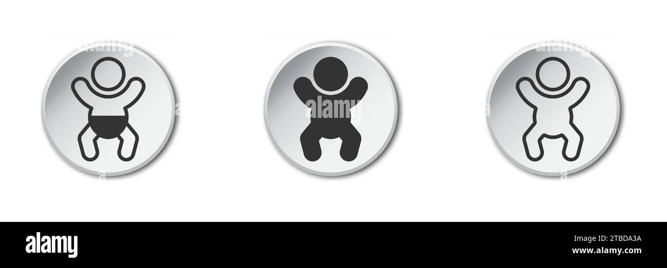 Cute baby boy icon image hi-res stock photography and images - Alamy