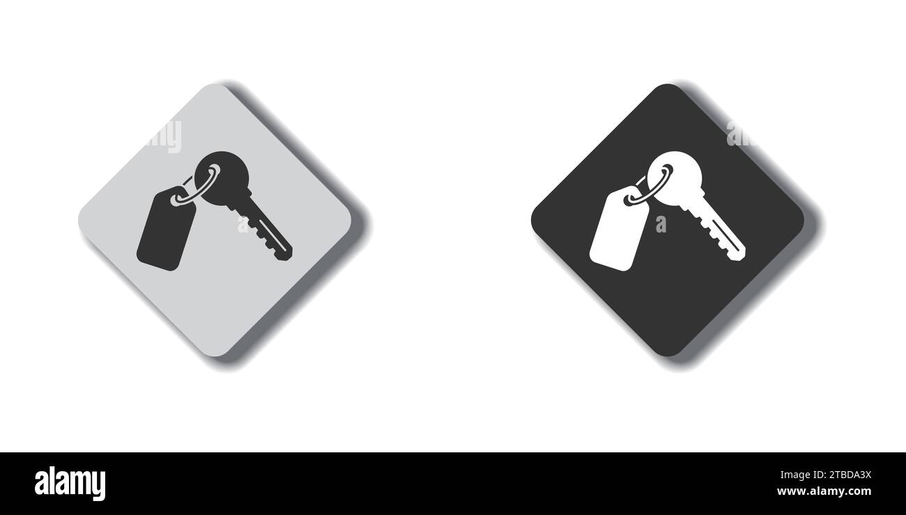 Key icon. Flat vector illustration Stock Vector Image & Art - Alamy