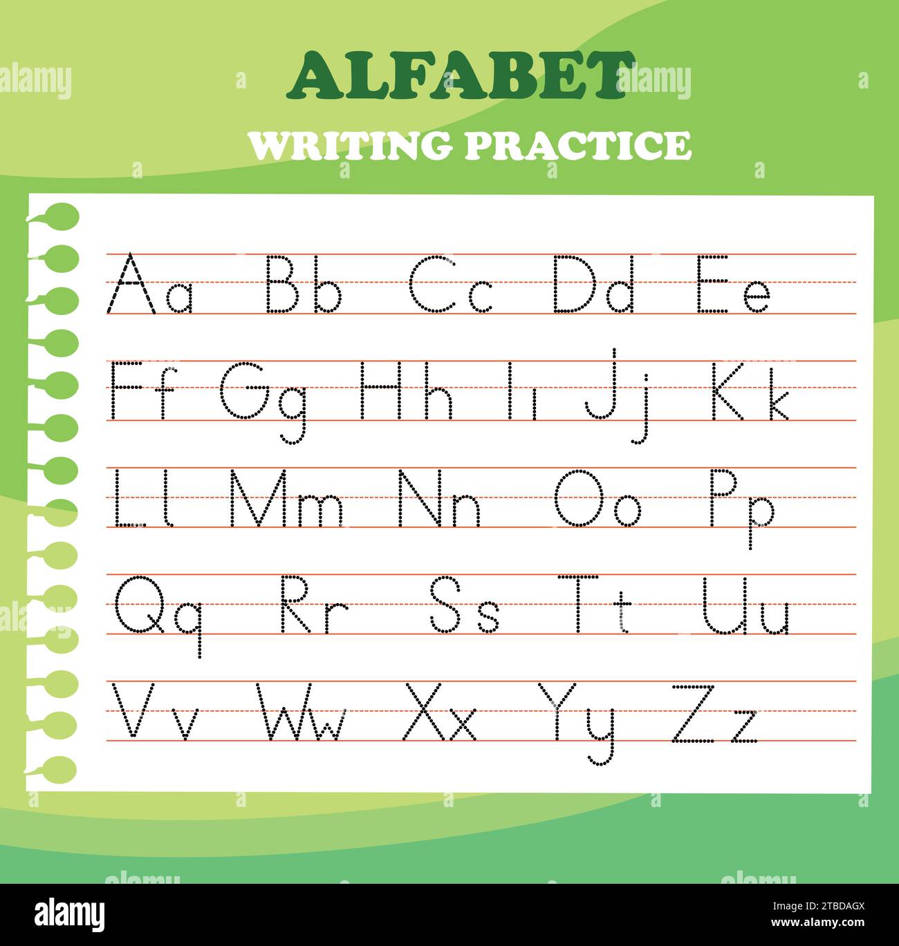 Alphabet letters tracing worksheet with all alphabet letters. Basic writing practice for ...