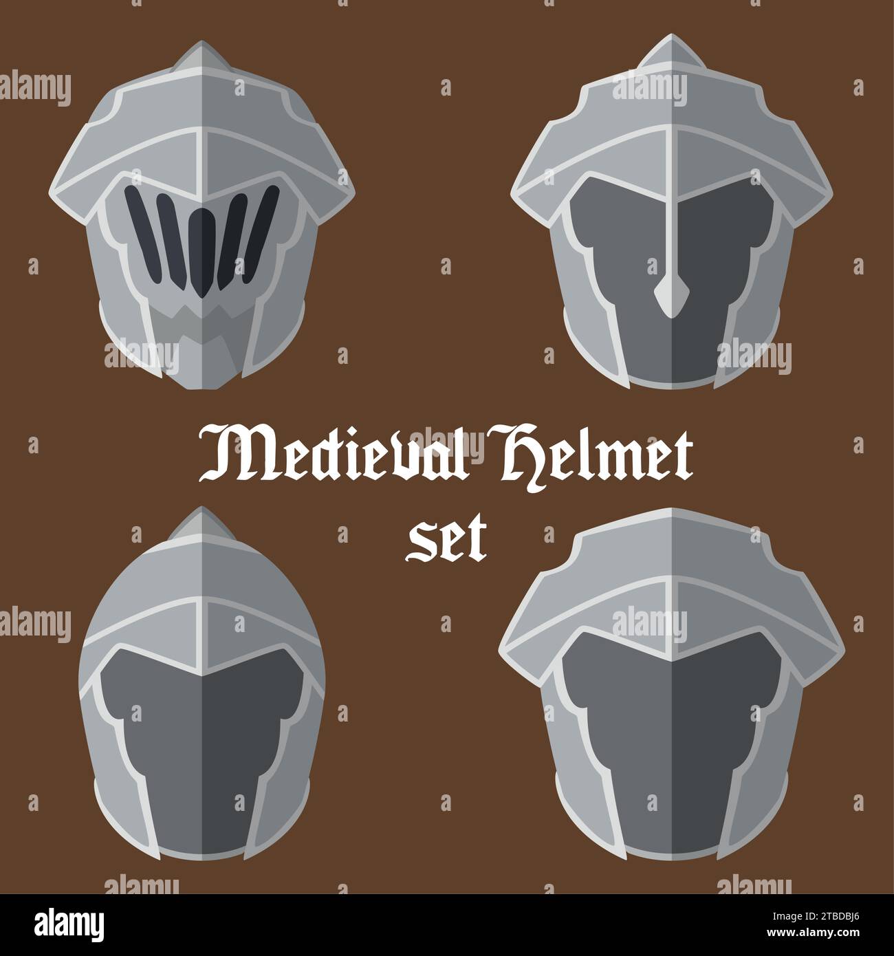 Set of medieval helmets icons Vector Stock Vector Image & Art - Alamy