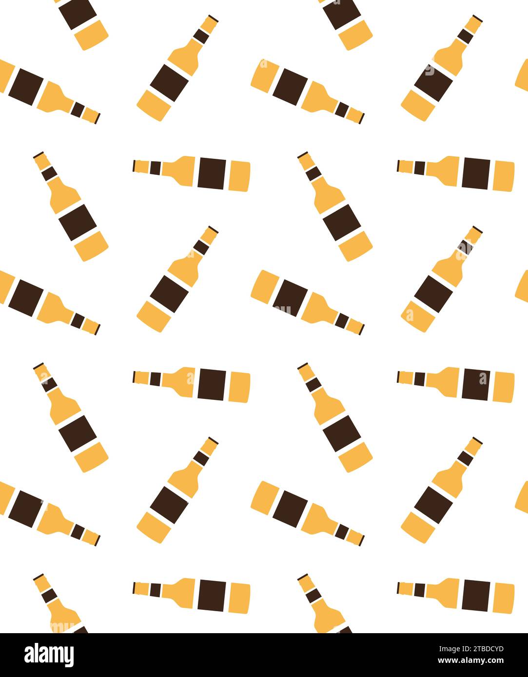Vector seamless pattern of flat beer bottle Stock Vector Image & Art ...