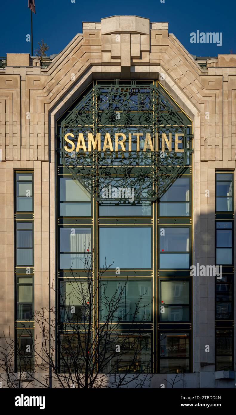 Paris, France - 12 06 2023: La Samaritaine department store. Outside ...