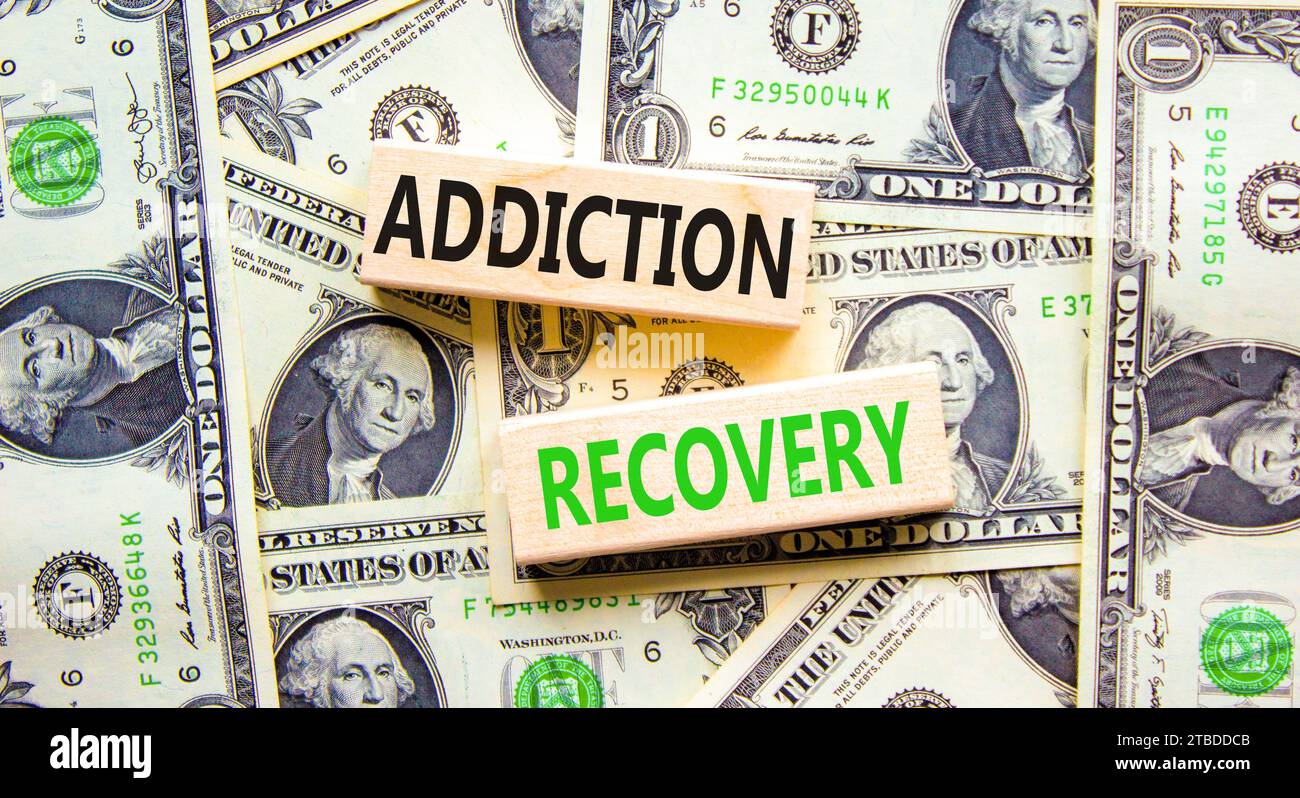 Addiction recovery symbol. Concept words Addiction recovery on ...