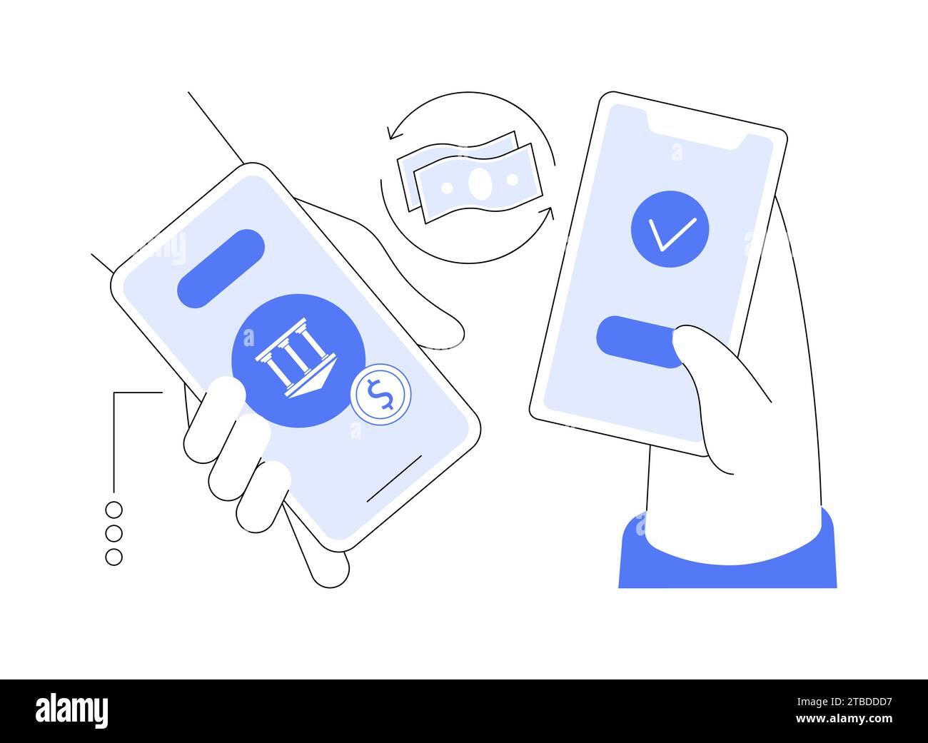 Money transfer isolated cartoon vector illustrations Stock Vector Image ...