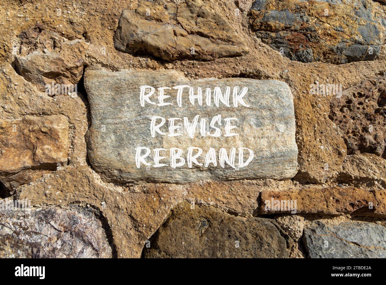 Rethink revise rebrand symbol. Concept word Rethink Revise Rebrand on ...