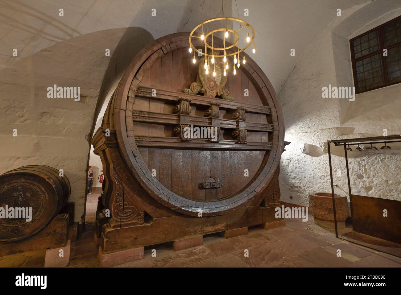 Small barrel, barrel cellar, barrel building, Heidelberg Castle, Baden ...