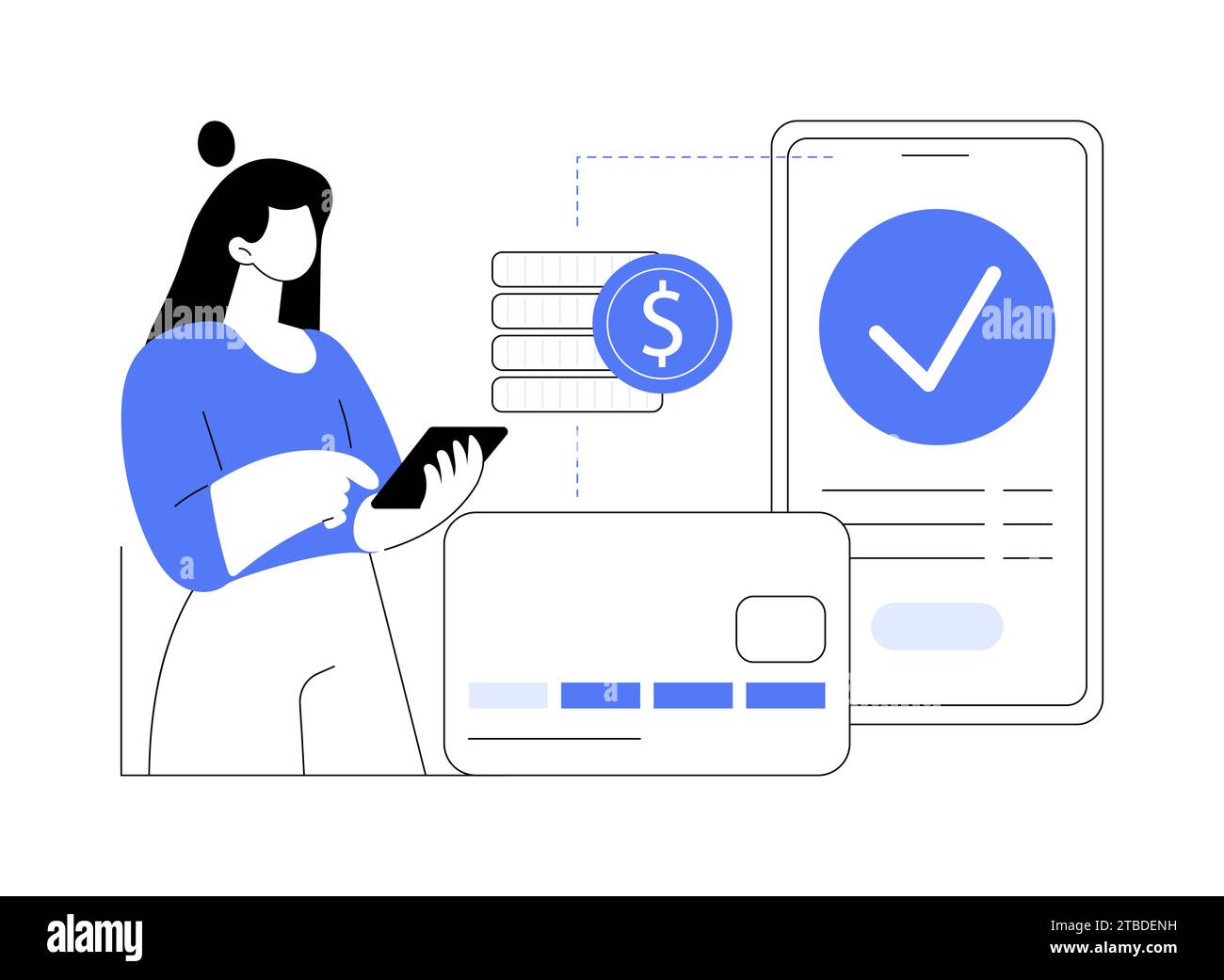 Bank transfer isolated cartoon vector illustrations Stock Vector Image ...