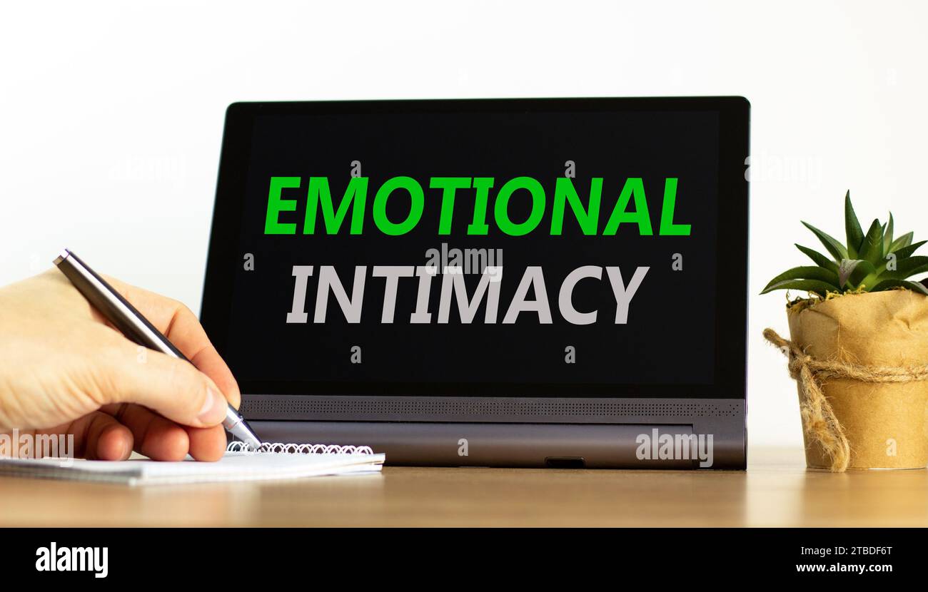 Emotional intimacy symbol. Concept words Emotional intimacy on ...