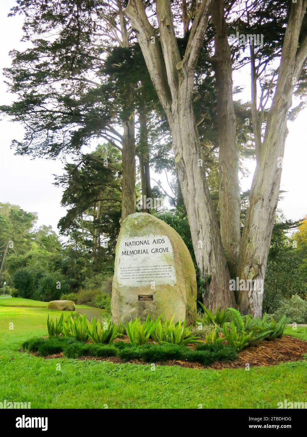 Entrance Sign to National Aids Memorial Grove, Golden Gate Park, San ...