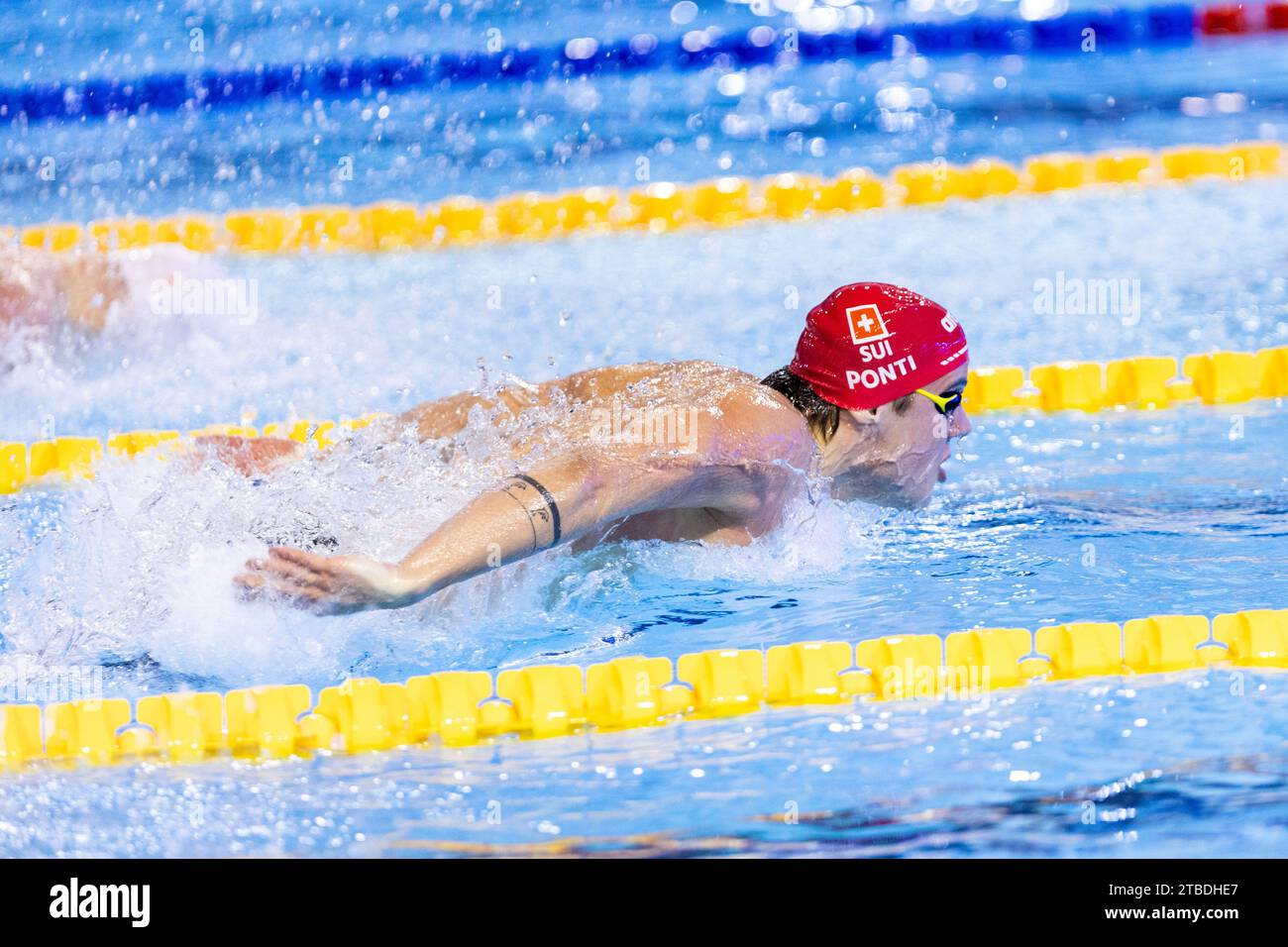 Ponti Noe of Suitzerland during Men´s 100m Butterfly Final at the LEN ...