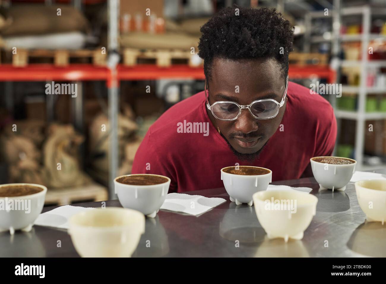 Inspection quality coffee beans hi-res stock photography and images - Alamy
